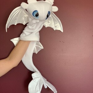 Light Fury Hand Puppet/toothless Hand Puppet/how to Train Your Dragon ...