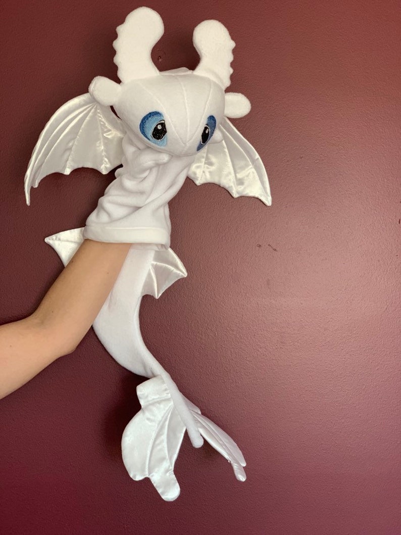 Light Fury Hand Puppet/Toothless Hand Puppet/How to Train your | Etsy