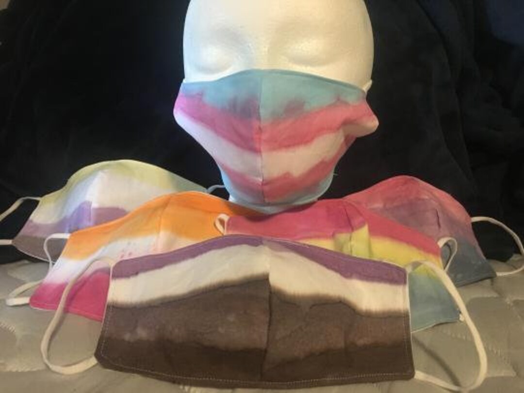 Hand dyed pride flag masks - Etsy Österreich