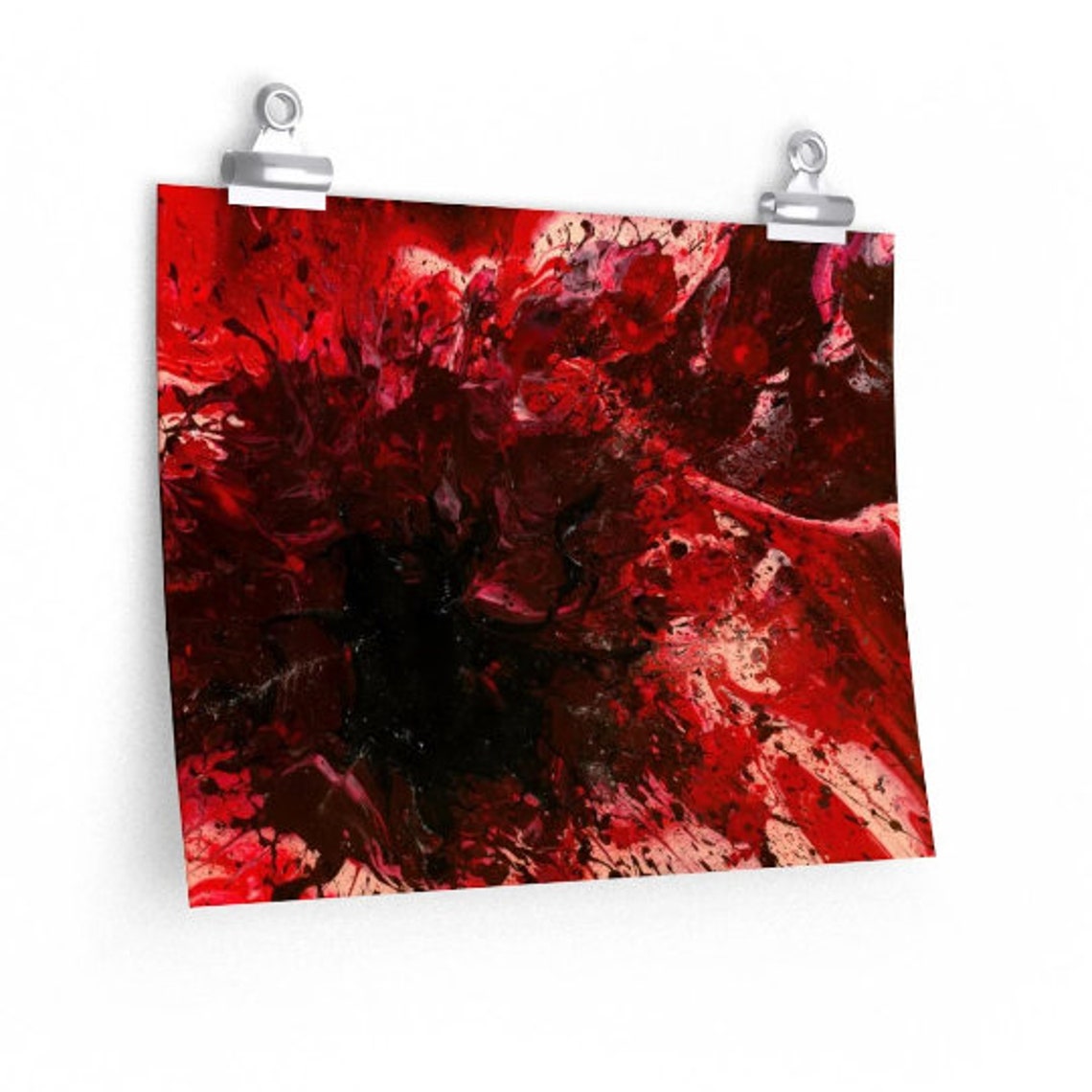 Eviscerate Art Print Gorey Blood Splatter Blood in Blood Out Blood Drop ...