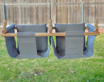 Twin Babies Fabric Swing. Double Indoor/outdoor Baby/todler | Etsy