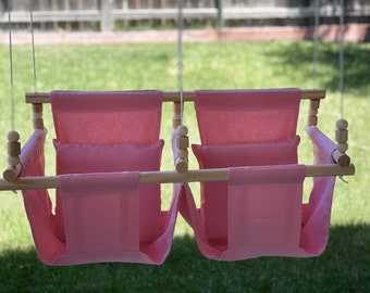 Twin Babies Fabric Swing. Double Indoor/outdoor Baby/todler | Etsy