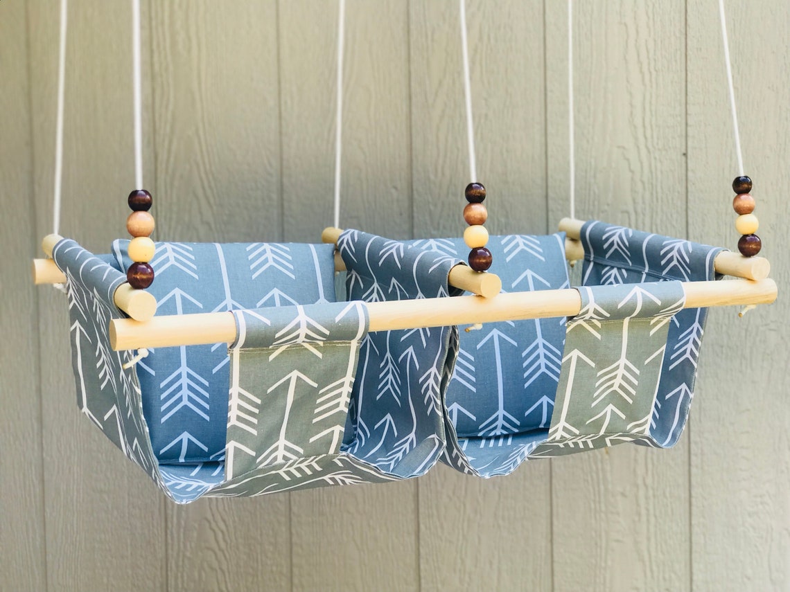 Twin Babies Fabric Swing. Double Indoor/outdoor Baby/todler | Etsy