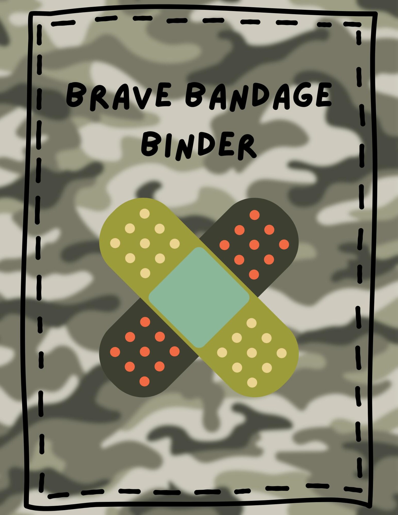 Boo Boo Bandage Binder Cover Graphics Printable PDF - Etsy