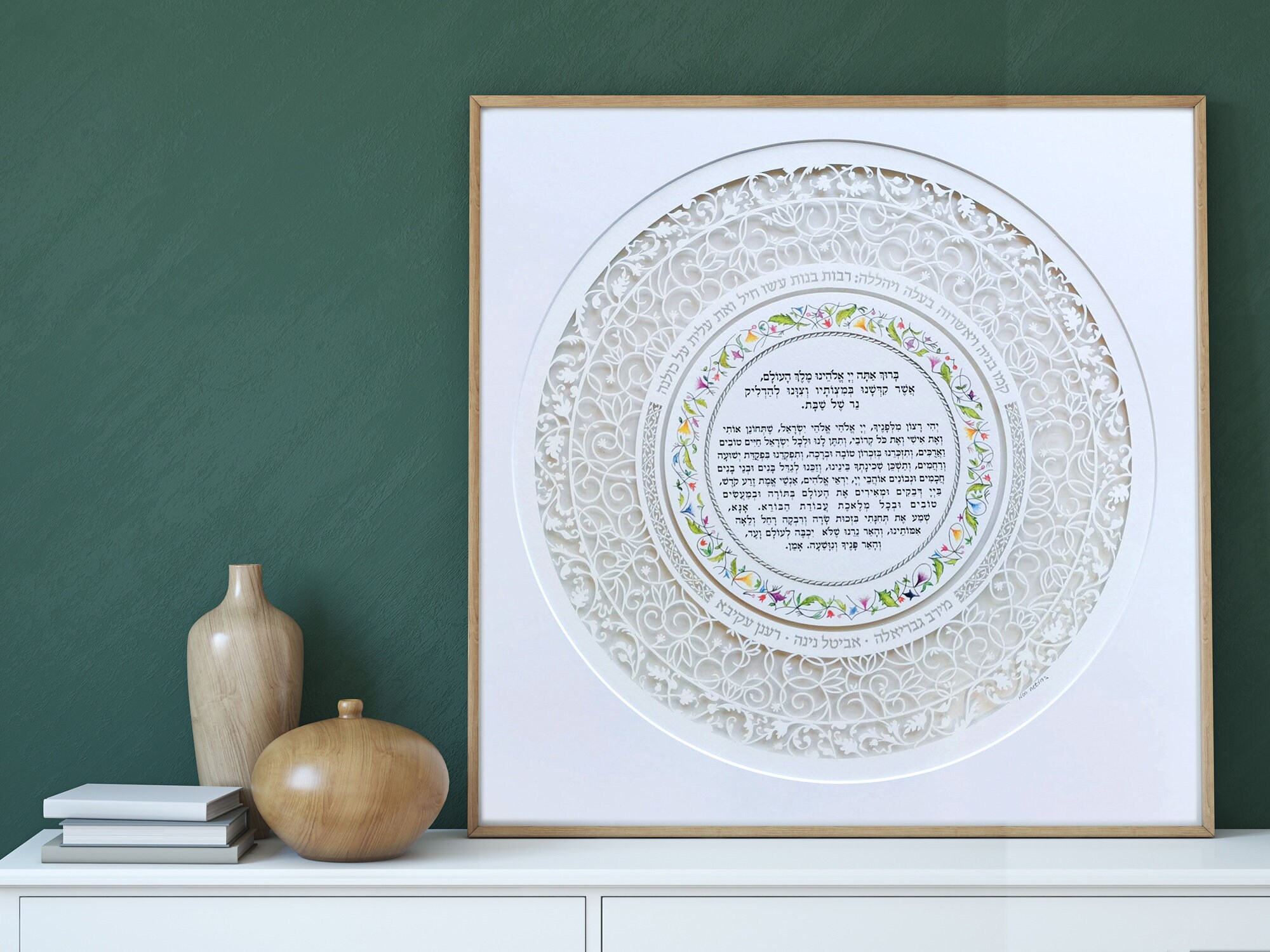 Shabbat Candle-lighting Prayer Gift for Jewish Woman Wife | Etsy