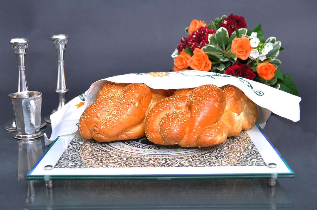 Jewish Gifts, Challah Tray, Judaica Art, Jewish Wedding Gift, Jewish ...