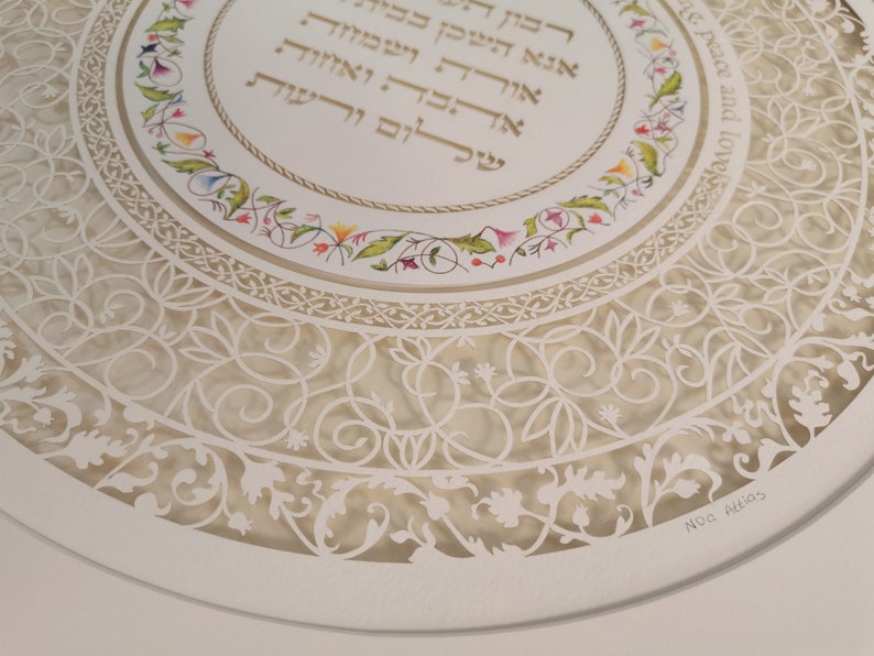 Home Blessing Paper Cut Judaica Wall Art | Etsy
