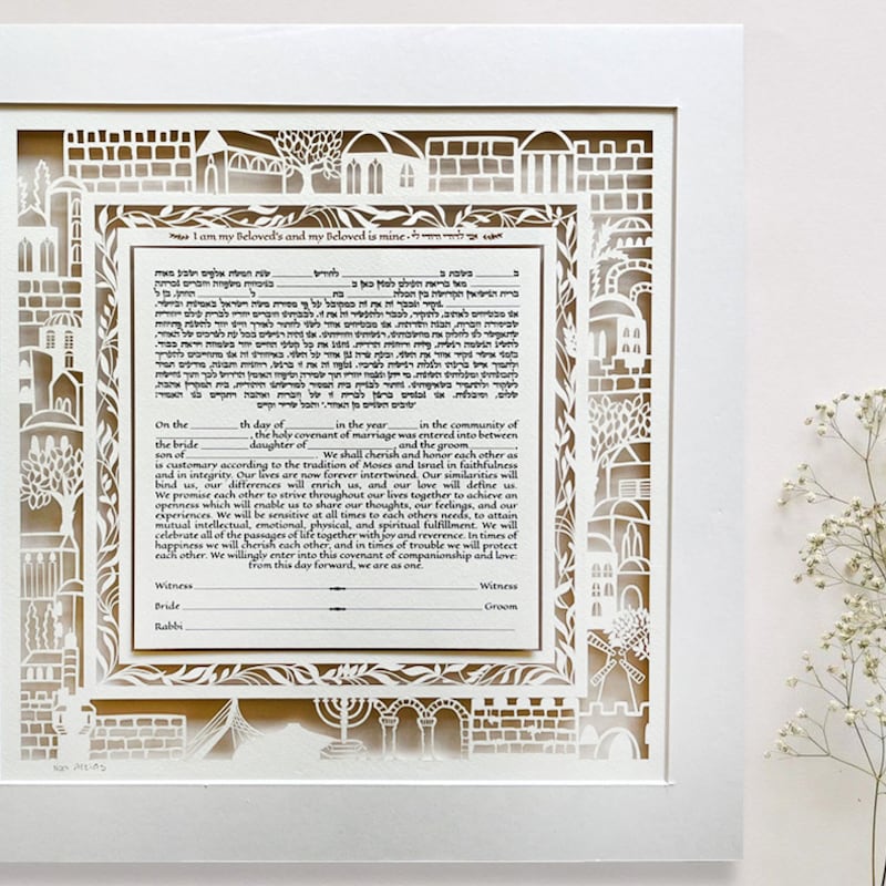 Wedding Papercut - Etsy UK