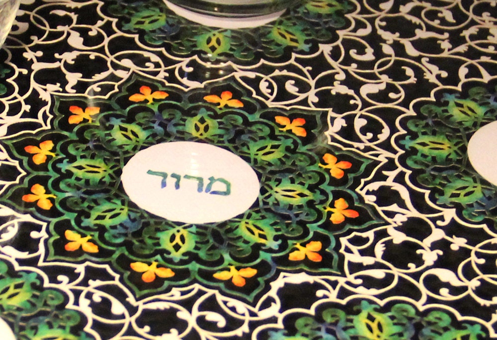 Passover Plate Jewish Holidays Gifts Glass Plate for - Etsy