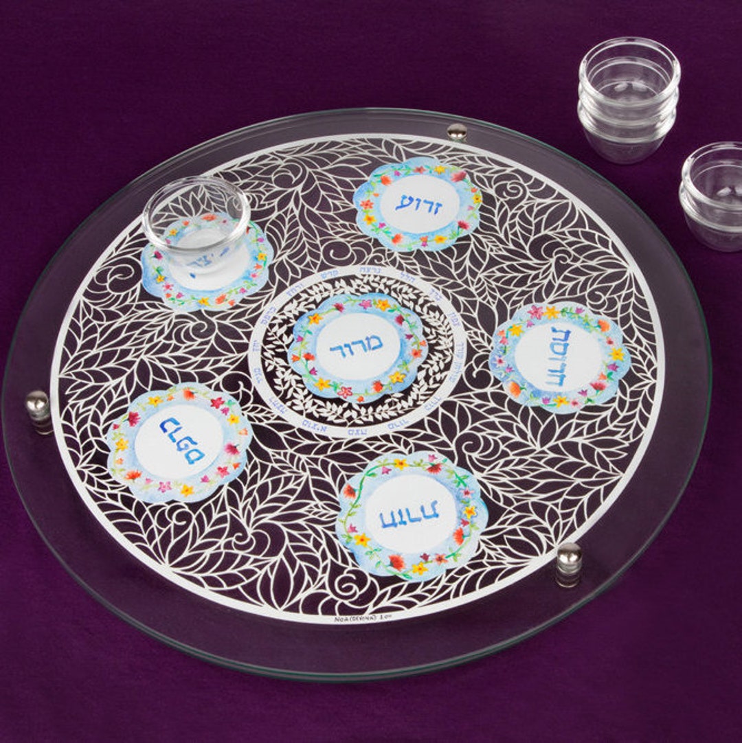 Seder Plate, Passover Seder Plate, Jewish Gifts, Passover Dishes ...