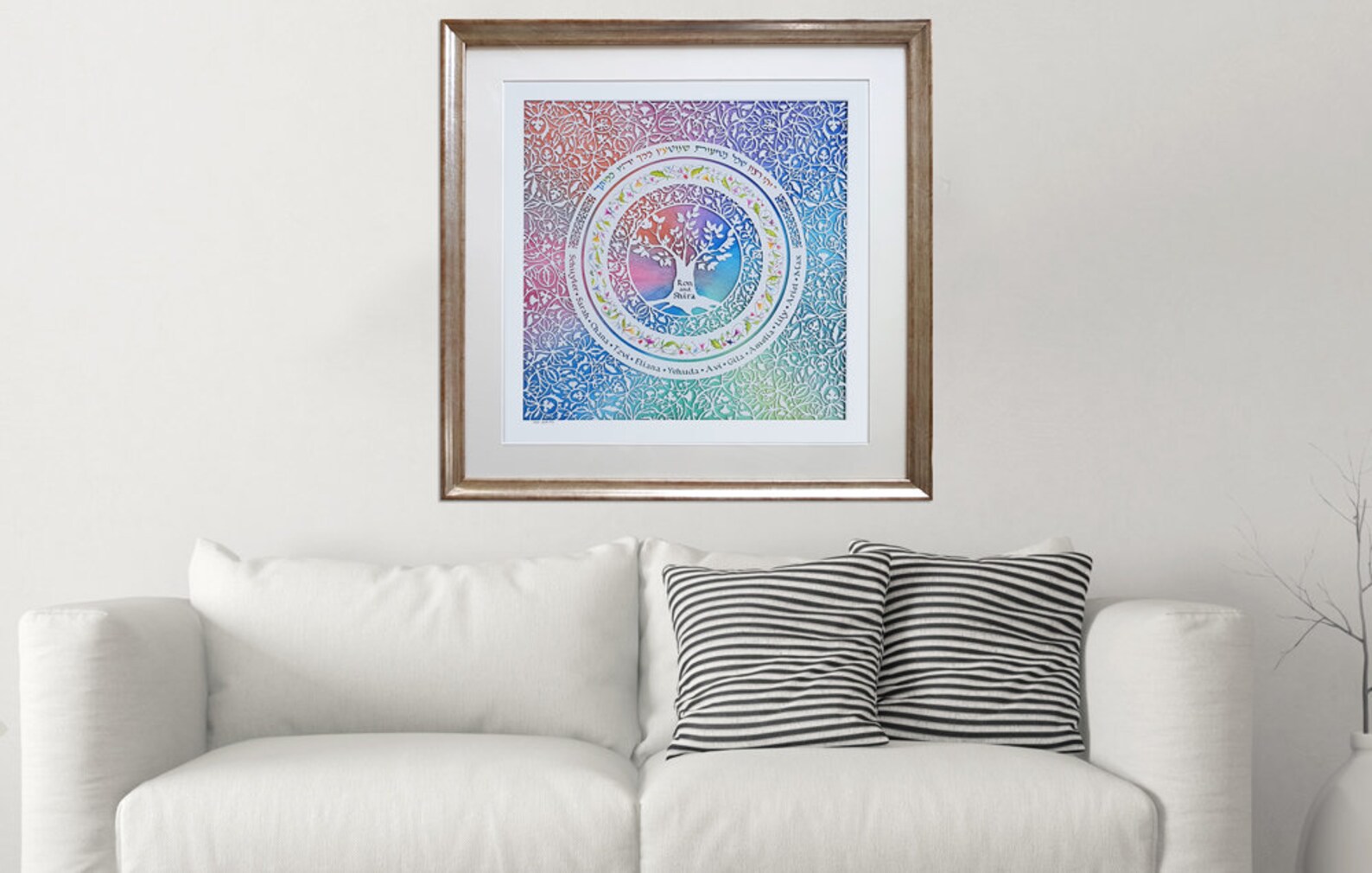 Colorful Handmade Jewish Tree of Life, Jewish Gifts, Judaica Wall Decor ...