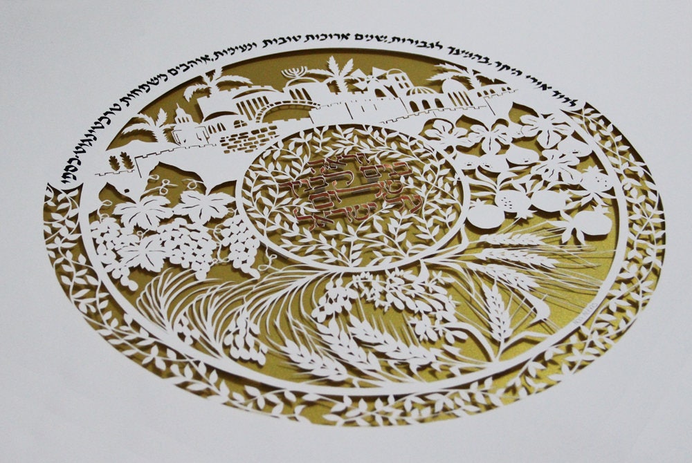 Jewish Home Decor Jerusalem Wall Art Handmade Artwork | Etsy