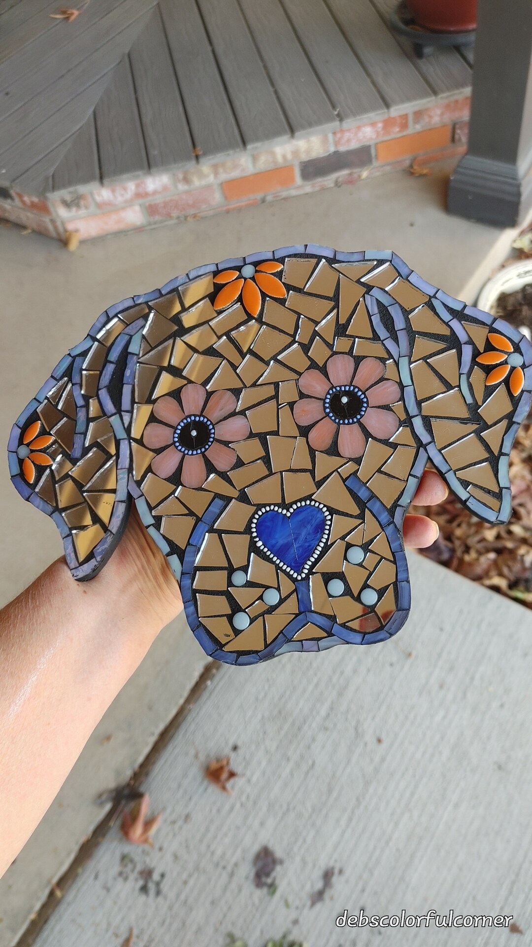Labrador Lab Dog Mosaic Pet Memory Day of the Dead Mosaic Wall Plaque ...