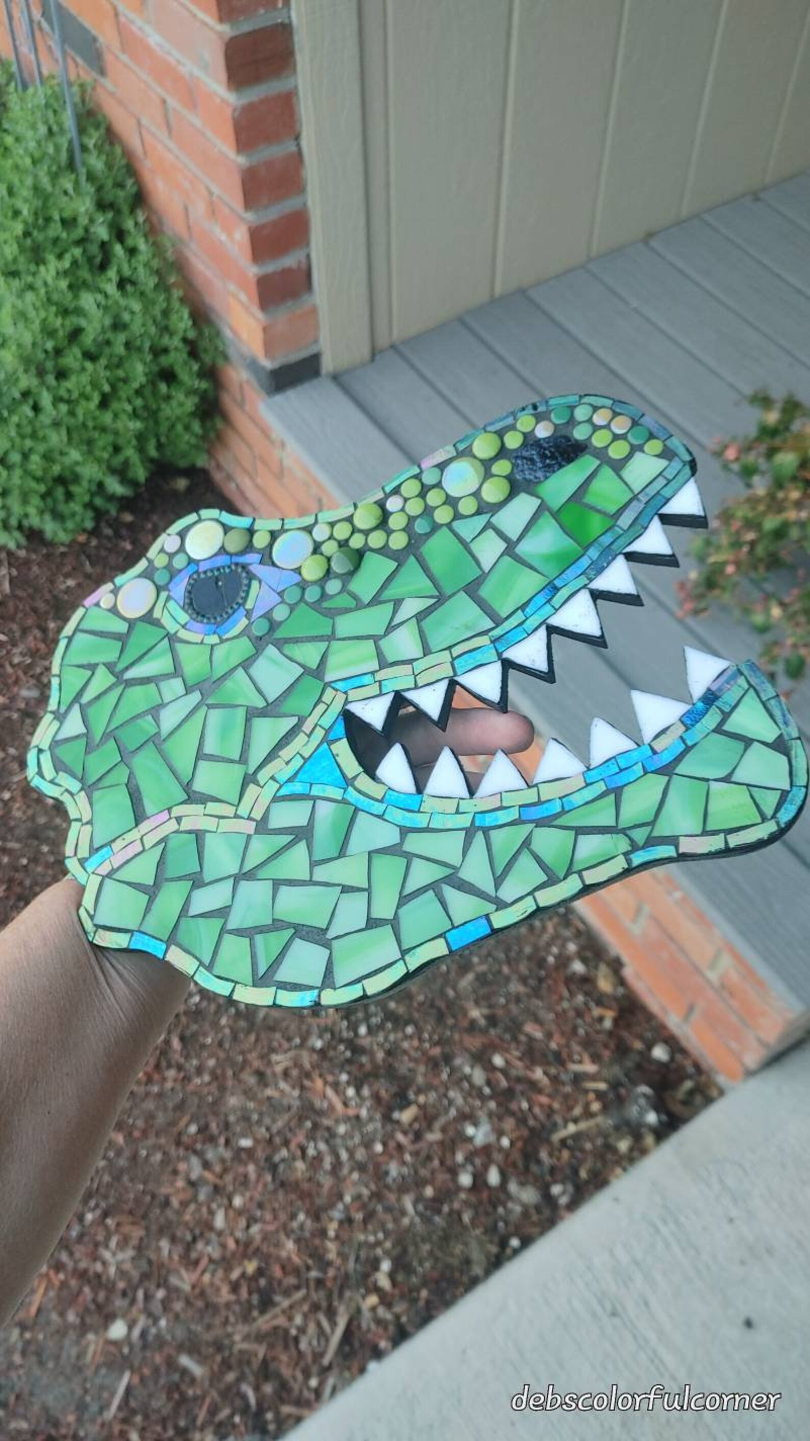 Dinosaur Fossil Mosaic T-rex Skull Animal Prehistoric Gift - Etsy