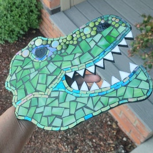 Dinosaur Fossil Mosaic T-rex Skull Animal Prehistoric Gift Favorite ...