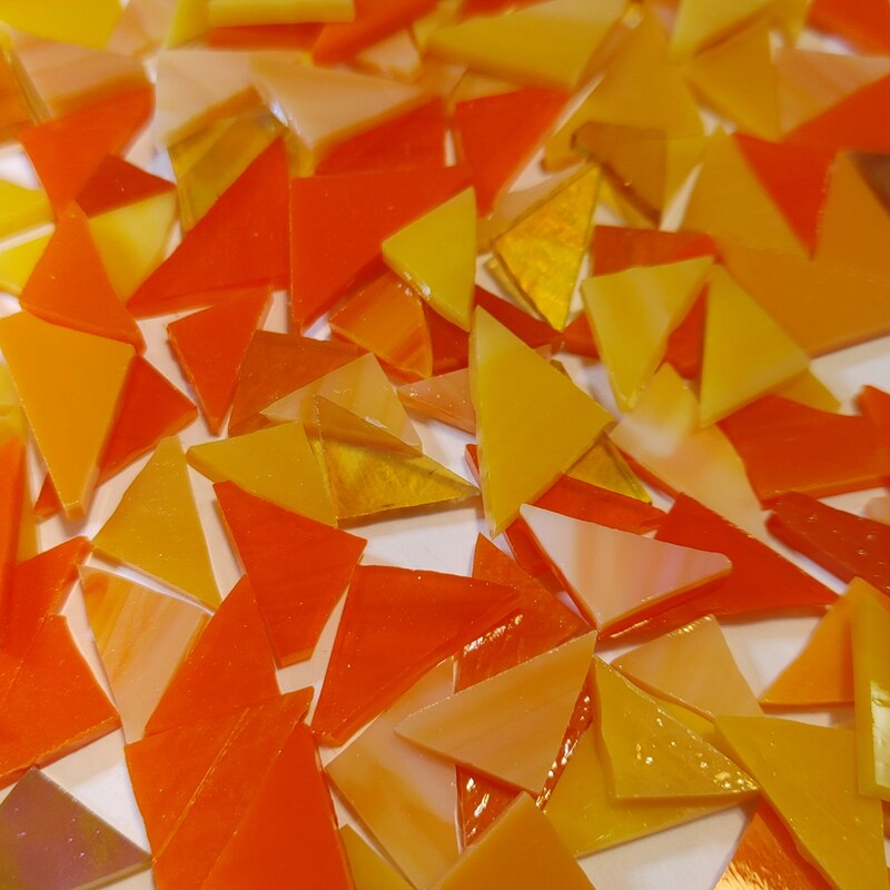 Stained Glass Triangle - Etsy