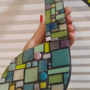 Music Note Mosaic Glass Art Wall Hanging N 8 - Etsy