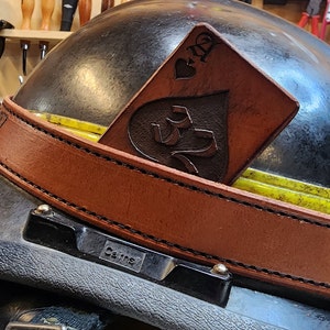 Custom Leather Helmet Cards - Etsy