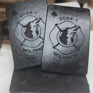 Custom Leather Helmet Cards - Etsy