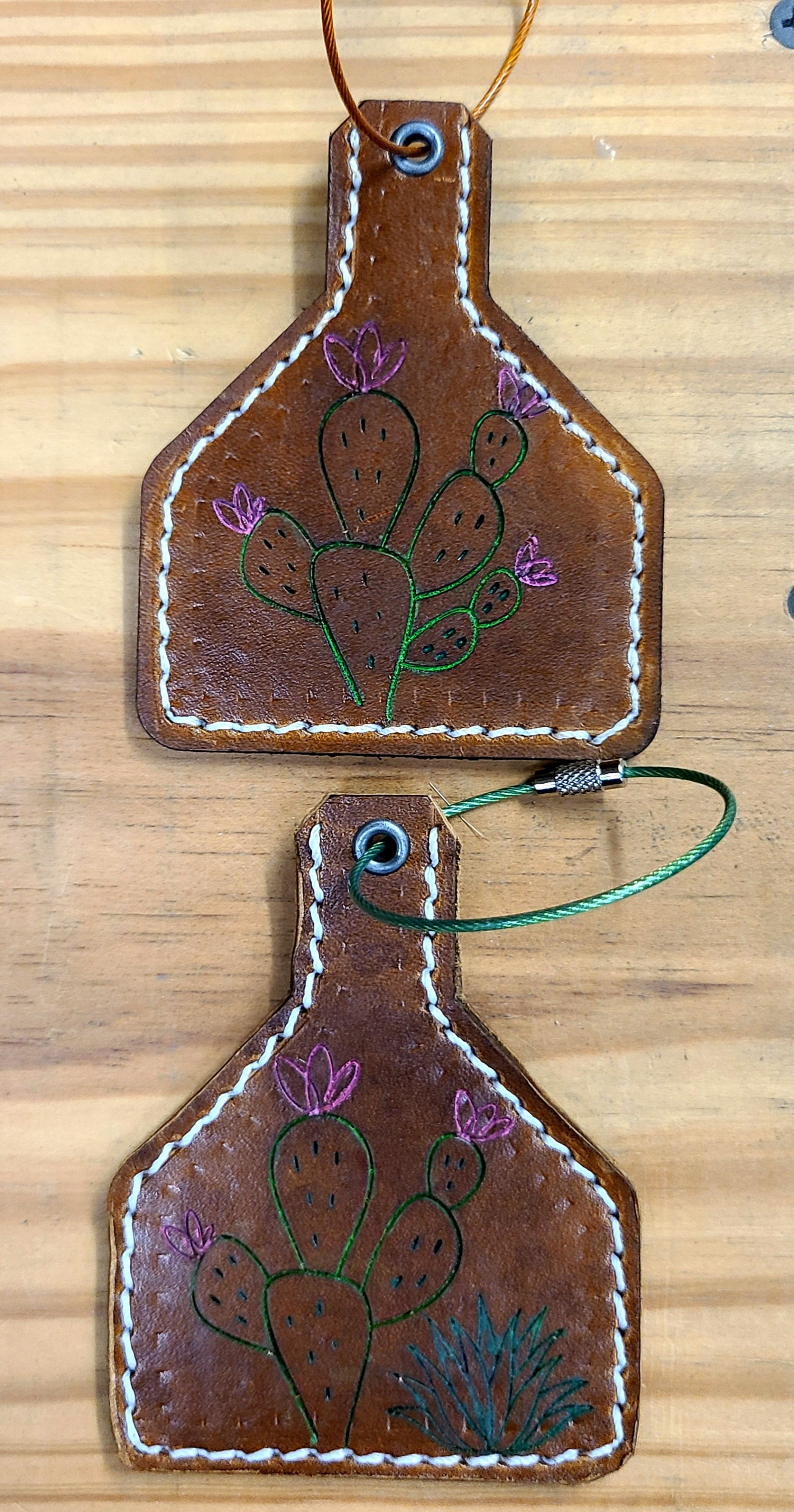 Custom Leather Cattle Tag Luggage Tags - Etsy