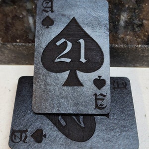 Custom Leather Helmet Cards - Etsy
