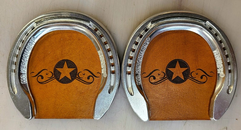 Leather Horseshoe Coasters - Etsy