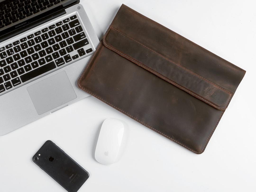 Custom MacBook Case, Leather Laptop Case, Laptop Case Monogram, MacBook ...