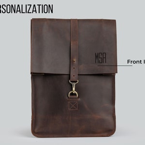 Black Leather Motorcycle Backpack for Men Custom Leather Backpack Gift ...