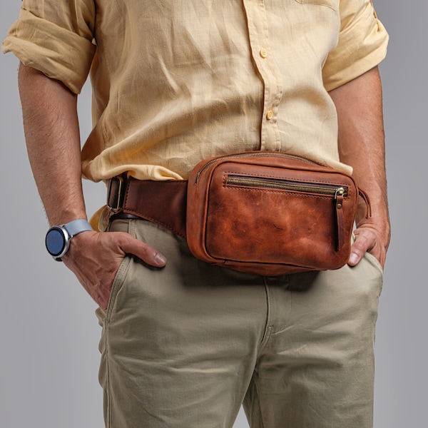Leather Belt Bag - Etsy