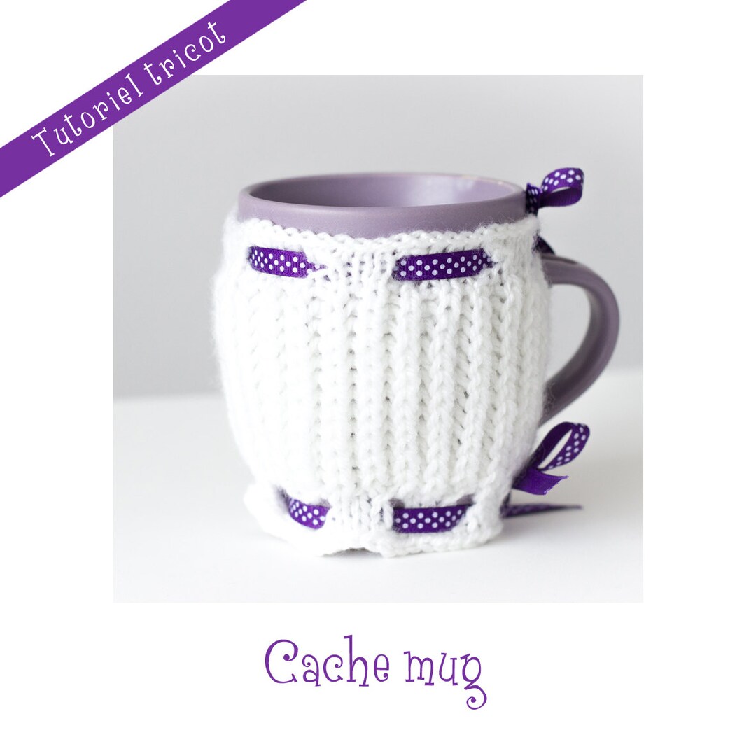 Tutoriel tricot: cache mug en laine - Etsy France