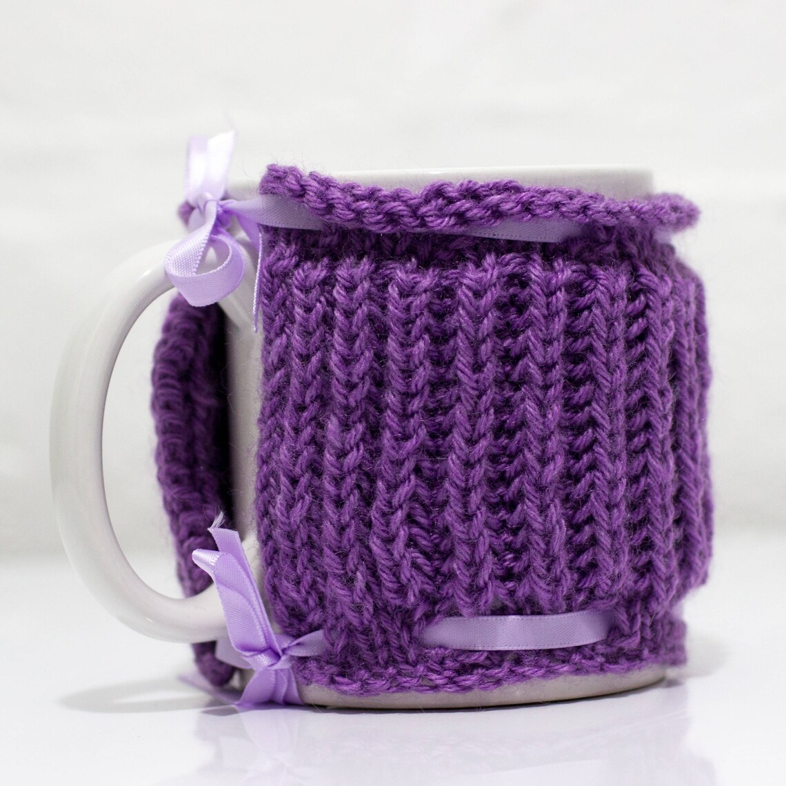 Tutoriel tricot: cache mug en laine | Etsy