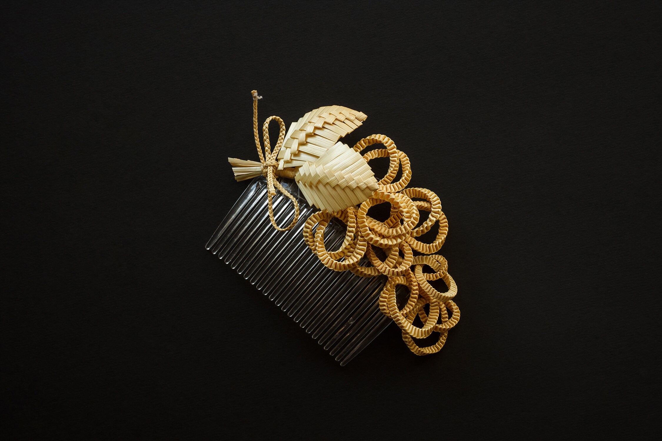 Ornamental Comb With Straw Flower Original Handmade Combs Hair - Etsy