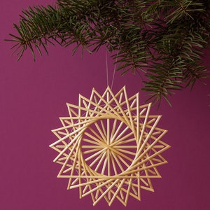 Straw Stars - Set of 9. Christmas Tree Decoration. Straw Stars. Straw ...