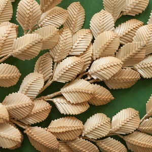 Straw Branch Composition of Leaves Made of Straw Straw Wall Decoration ...