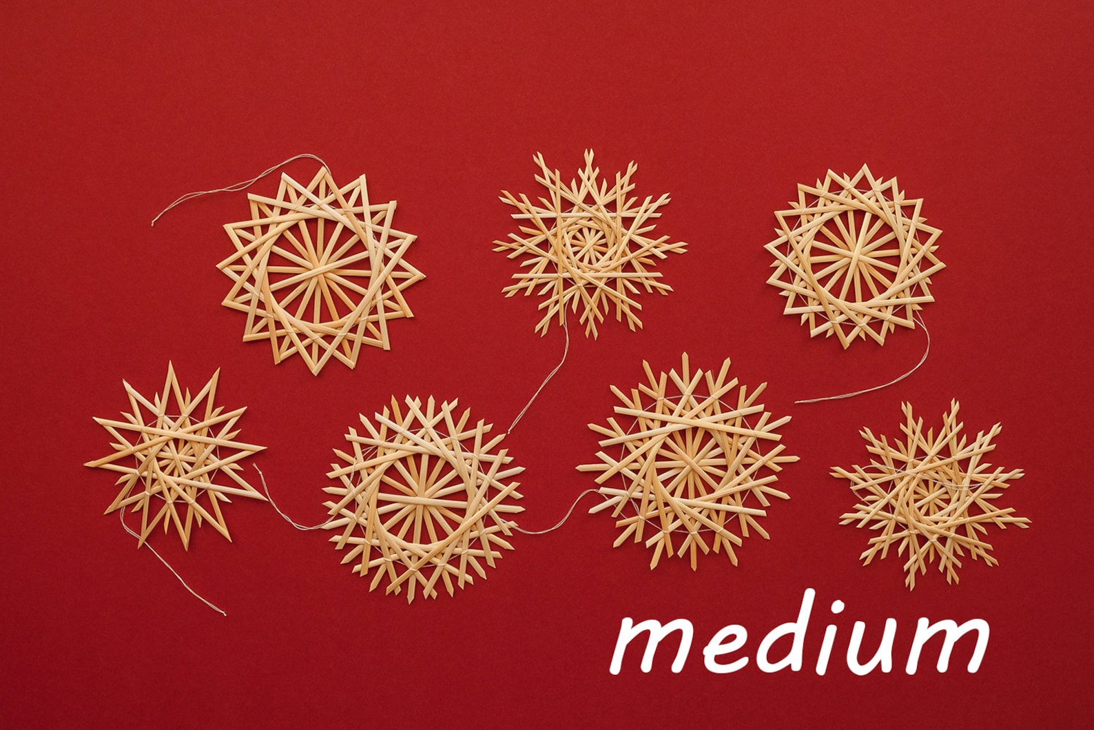Straw Snowflakes. Set of Christmas Decorations. Christmas Tree - Etsy