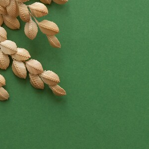 Straw Branch Composition of Leaves Made of Straw Straw Wall Decoration ...