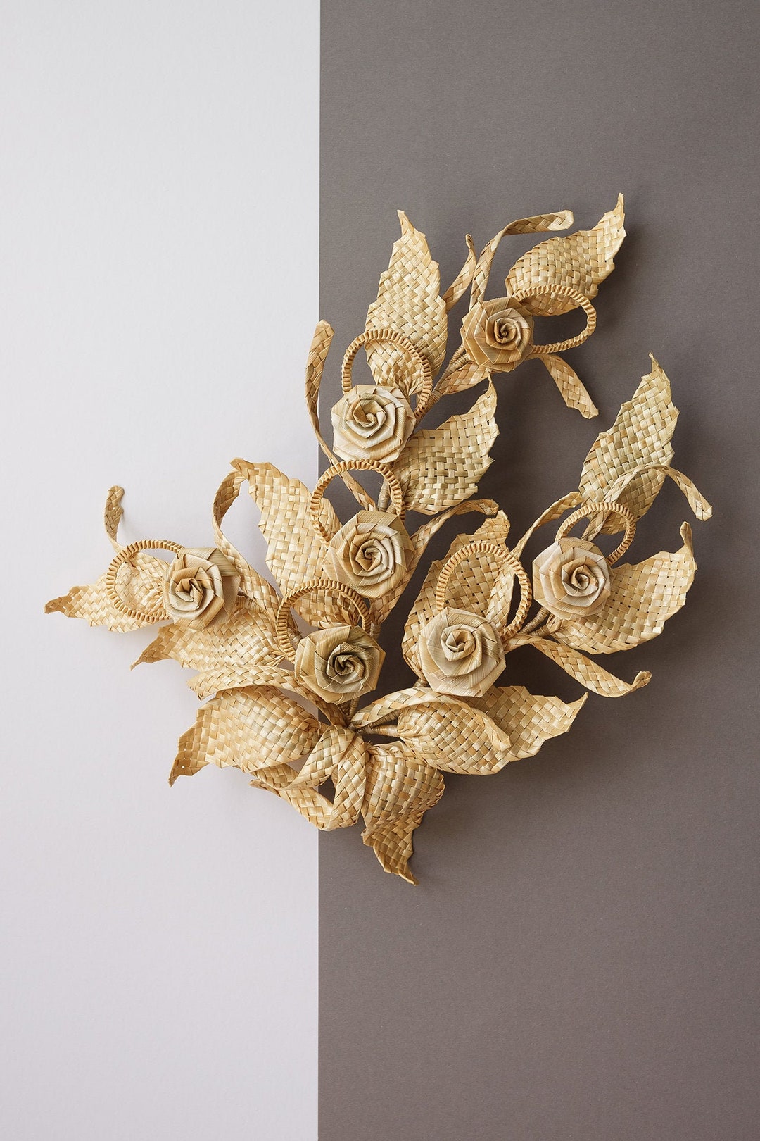 Wall Decoration Straw Wall Decoration Wall Decor Weaving Branches Straw ...