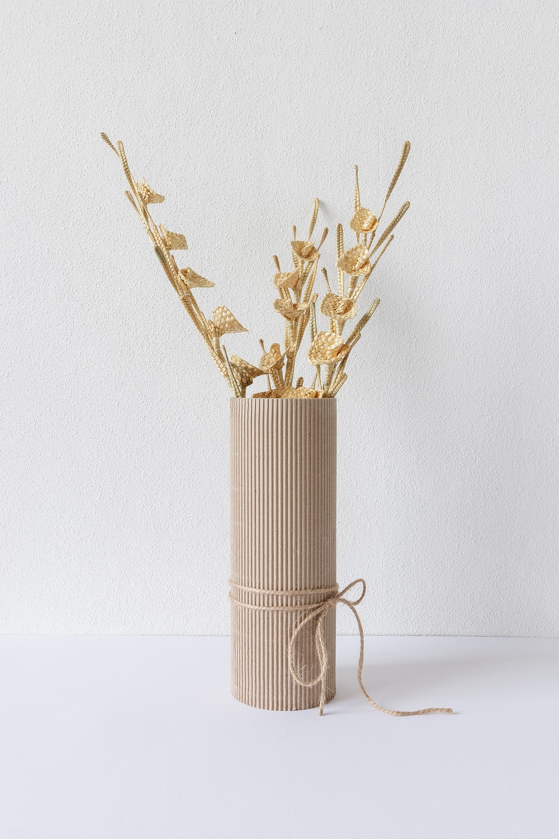 Flowers made of straw Woven flowers Flower bouquet Unique | Etsy