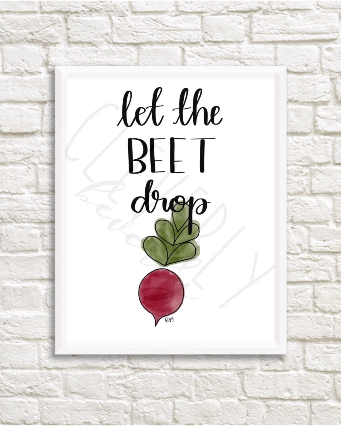Let the Beet Drop 8x10inch A4 Kitchen Printable Digital Download - Etsy