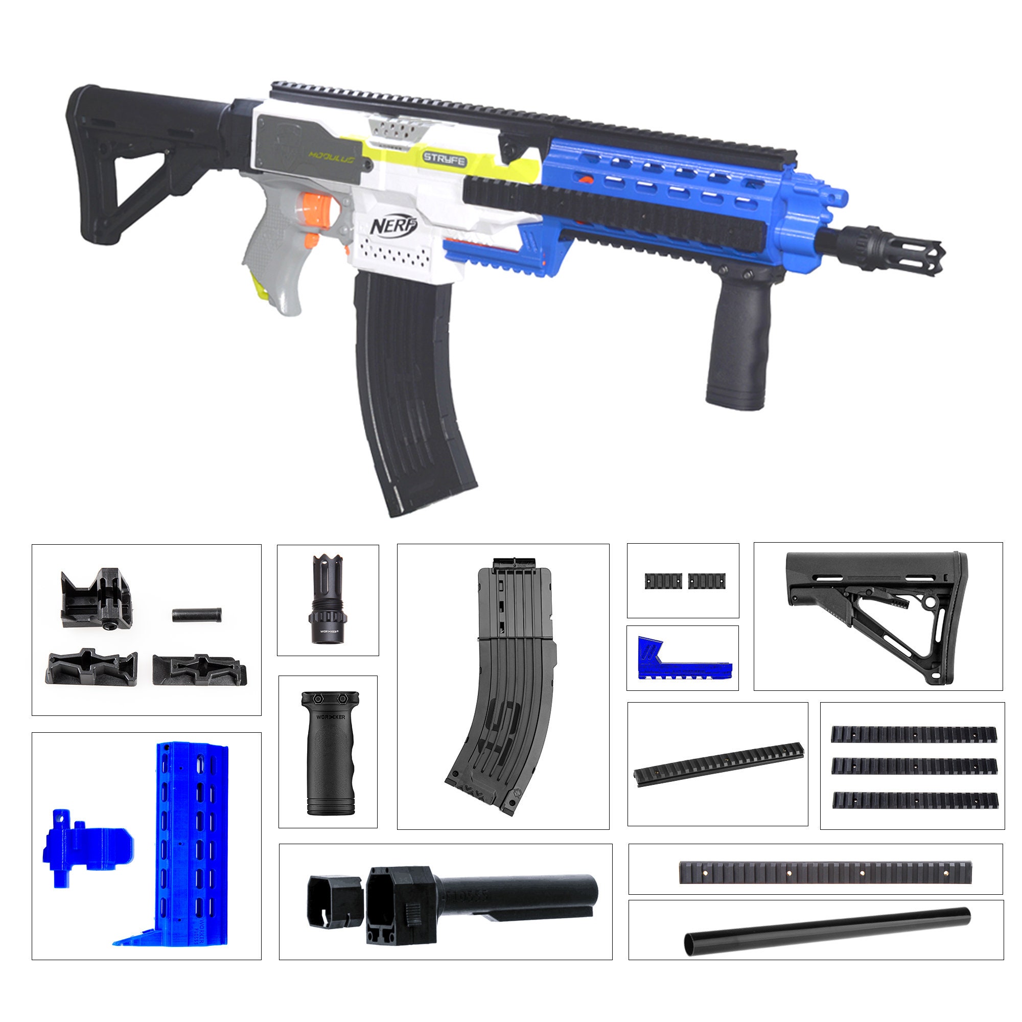 Worker Mod F10555 for Nerf Stryfe DIY Imitation Kit G56 B | Etsy
