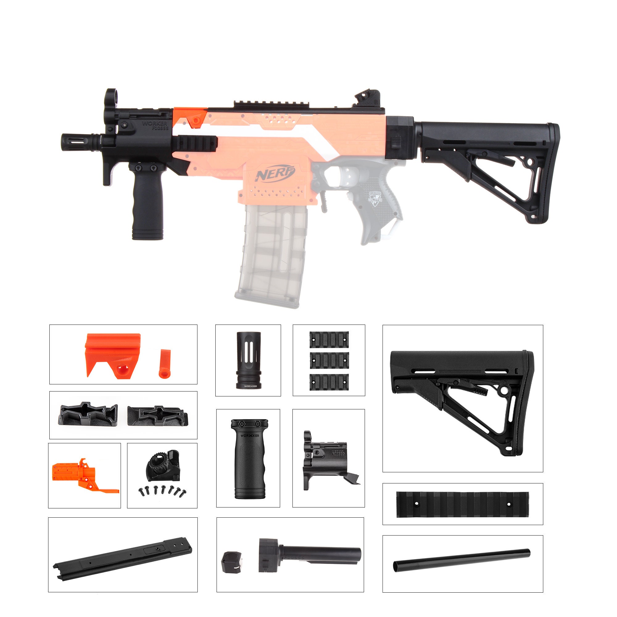 Nerf Stryfe Attachment Combos
