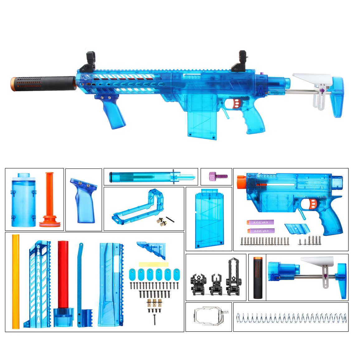 Worker Mod Prophecy MXC Long Dart A Pump Type Kits for Nerf - Etsy