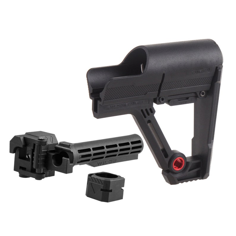 SBR Shoulder Stock Attachment for Nerf Worker Mod Stock Core | Etsy