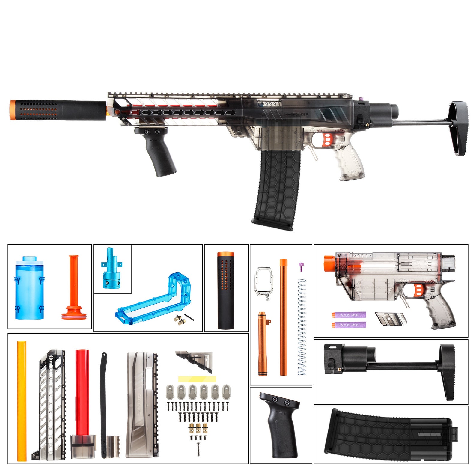 Worker Mod Prophecy-r MXC Short Dart Power Type Kits for Nerf - Etsy