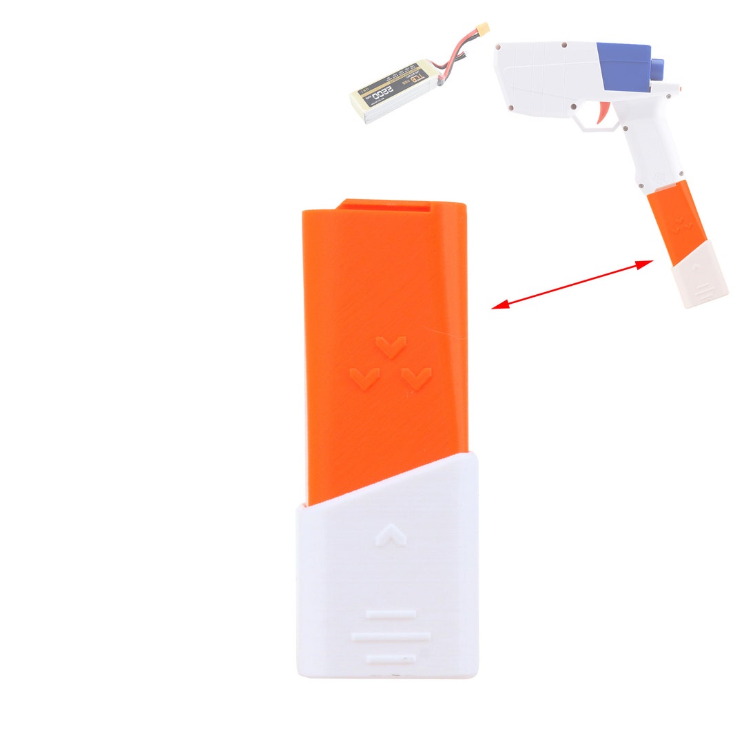 Worker Mod 3D Printing Extended Lipo Battery Cage for Hurricane Blaster ...