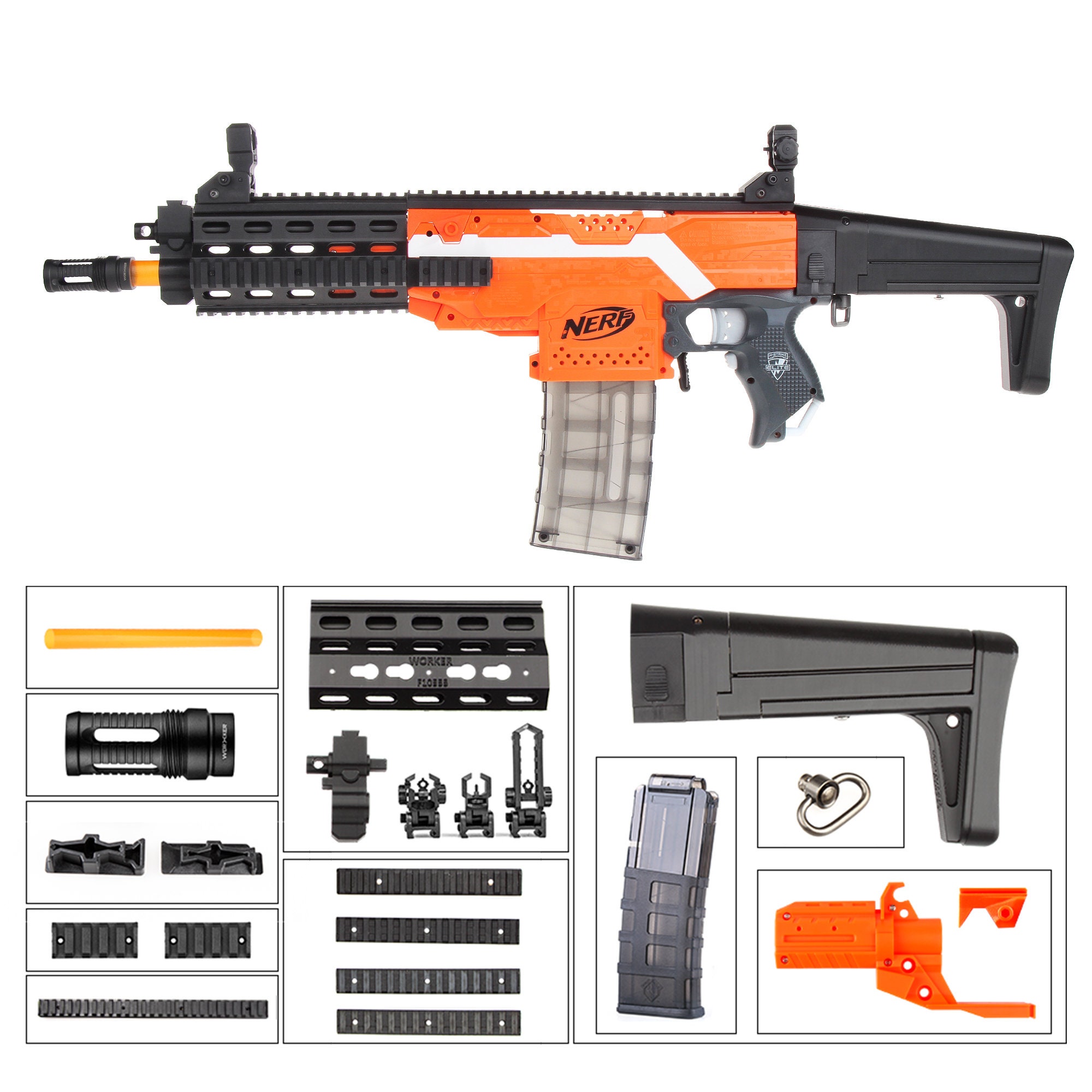 Nerf Stryfe Attachment Combos