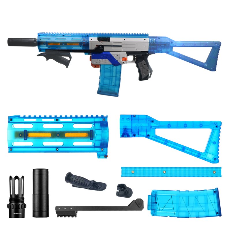 Worker Mod PDW DIY Combo 8 Item Kits for Nerf N-strike Elite - Etsy
