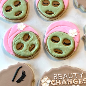 Spa Theme Party Cookies - Etsy