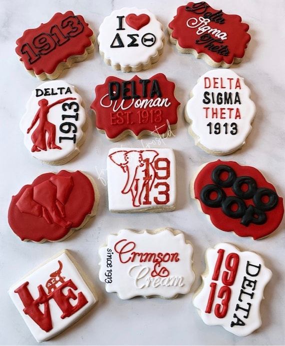 Delta Sigma Theta Greek Cookies | Etsy