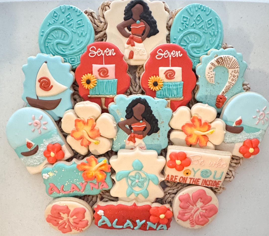 Moana Cookies - Etsy